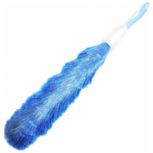 Метелка для уборки пыли Soft Touch 65,5 см, антистатик, голубой