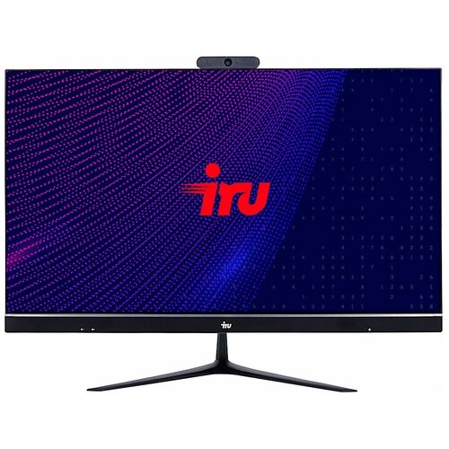 Моноблок IRU Агат 313 23.8" Full HD i3 10100 (3.6) 8Gb SSD256Gb UHDG 630 Free DOS GbitEth WiFi BT 120W клавиатура мышь Cam черный 1920x1080 (RUS)