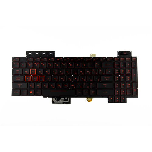 Клавиатура для Asus FX505DV FX505GD узкий шлейф подсветки p/n: 90NR00S1-R31RU0 V170762ES1