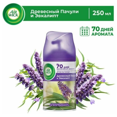 Сменный баллон для Freshmatic Pure Древесный Пачули и Эвкалипт 250мл