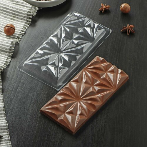 Форма для шоколада и конфет Цветы, 18х8 см, цвет прозрачный