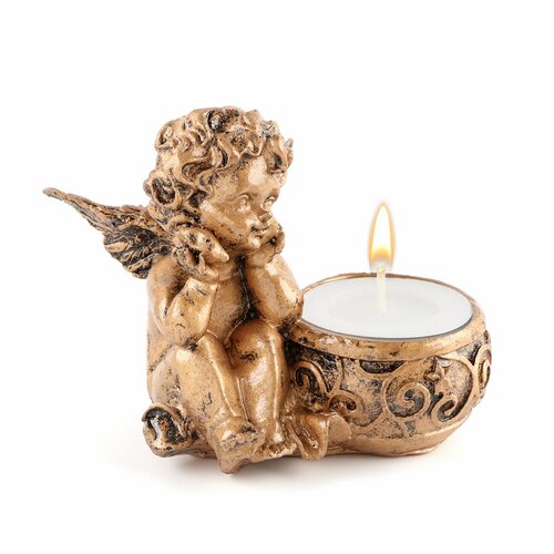 Подсвечник "Ангелок", d-2.5 см, на одну свечу, 7 х 11 х 9 см 9632359