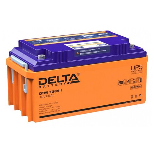 Аккумуляторная батарея DELTA Battery DTM 1265 I 12В 65 А·ч
