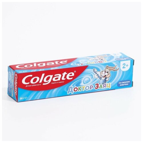 Colgate Детская зубная паста Colgate «Доктор Заяц», со вкусом жвачки, 66 мл