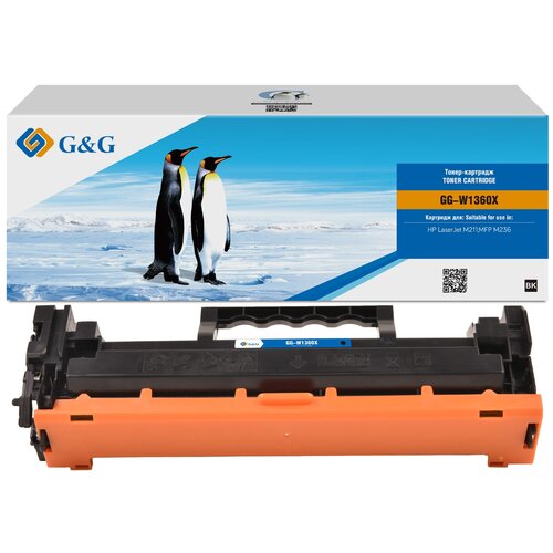 Картридж G&G GG-W1360X, 2600 стр, черный