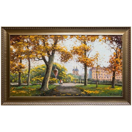 Картина маслом "Осень. Летний сад" Саидов