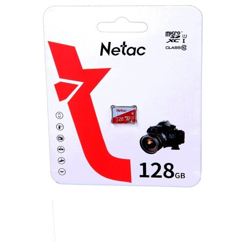 Карта памяти Netac 128GB MicroSD P500 Eco Class 10 UHS-I без адаптера NT02P500ECO-128G-S