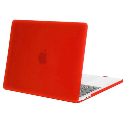 Чехол для MacBook Pro 13 2020 - 2016 (A2159, А1989, A1708, A1706, A2289, А2251, A2338), Nova Store, пластик, красный