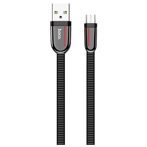 Кабель Hoco U74 Grand USB - microUSB, 1.2 м, 1 шт., черный