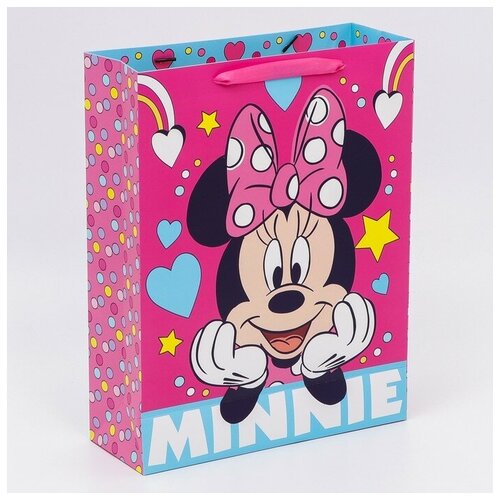 Disney Пакет подарочный "Minnie", Минни Маус, 31х40х11,5 см