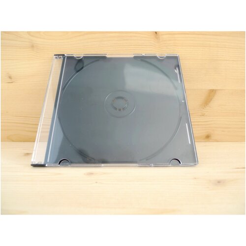 Коробка футляр для 1 CD диска, Slim 5 мм, черный, CD Box на 1 компакт диск