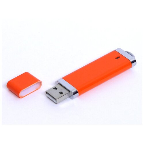 Промо флешка пластиковая «Орландо» (8 Гб / GB USB 2.0 Оранжевый/Orange 002 Flash drive VF-661)