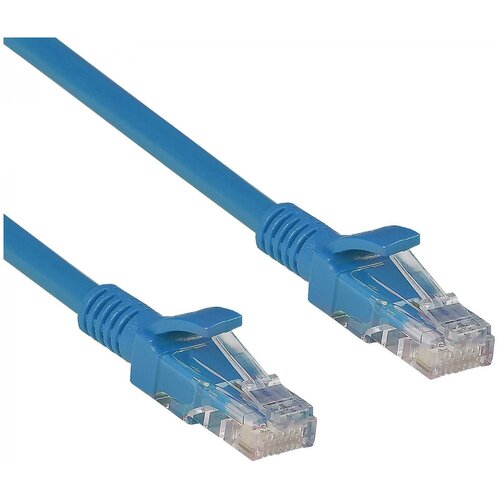 Патч-корд ExeGate UTP-RJ45-RJ45-C5e-PVC-CCA-0.3M, 0.3 м, синий