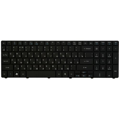 Клавиатура для Acer Aspire 5810TG, Чёрная, Матовая