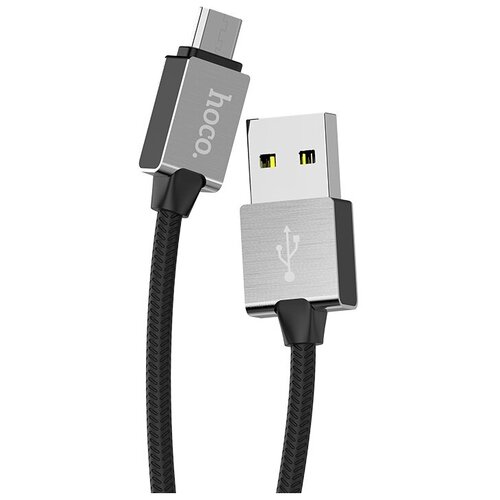 Hoco U49 USB - Micro USB, 1.2 м, 1 шт., черный