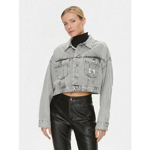 Джинсовая куртка Calvin Klein Jeans, размер M [INT], серый