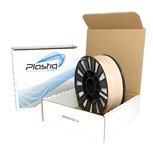 Пластик ABS для 3D печати бежевый Plastiq, 1.75мм, 300 метров