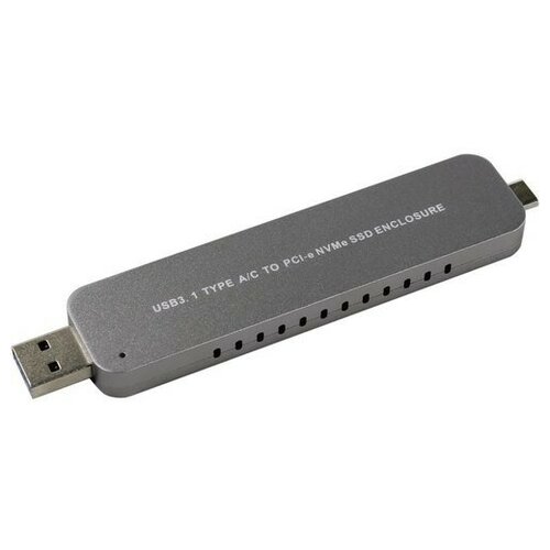 Orient Контейнер для HDD 3552U3, USB 3.1 Gen2 контейнер для SSD M.2 NVMe 2242 2260 2280 M-key, PCIe Gen3x2 JMS583 ,10 GB s, поддержка UAPS, TRIM,