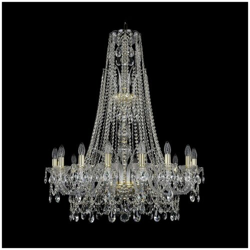 Люстра Bohemia Ivele Crystal 1411 1411/16/300/XL-108/G, E14, 640 Вт, кол-во ламп: 16 шт., цвет: бесцветный