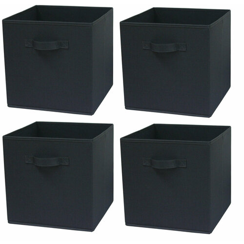 Коробка складная для хранения 31х31х31 см 4шт/Ящик для стеллажа без крышки/Короб