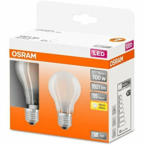 Светодиодная лампа Ledvance-osram OSRAM LEDSCLA100 10W/827 230VGL FR E27 Экопак1X2