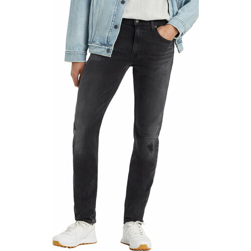 Джинсы зауженные Levi's, размер 30/30, черный