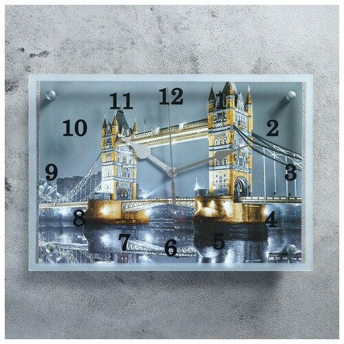 Часы настенные, серия: Город, "Тауэрский Мост", 25х35 см
