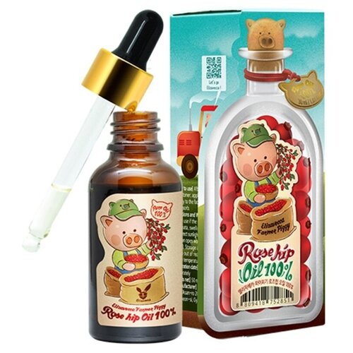 Elizavecca farmer piggy rose hip oil 100% Масло для лица с экстрактом плодов шиповника