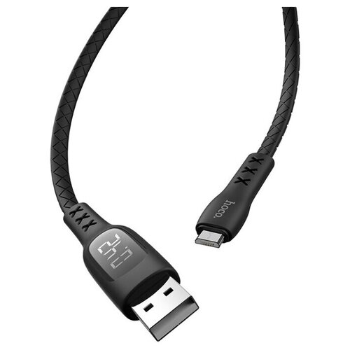 Кабель Hoco S6 Sentinel USB - MicroUSB, 1.2 м, 1 шт., черный