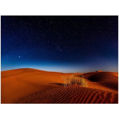 Постер / Плакат / Картина Звездное небо над пустыней 50х70 см в раме