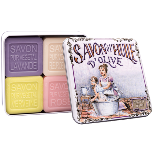 La Savonnerie de Nyons Набор кускового мыла Le Bain, 4 шт., 100 г