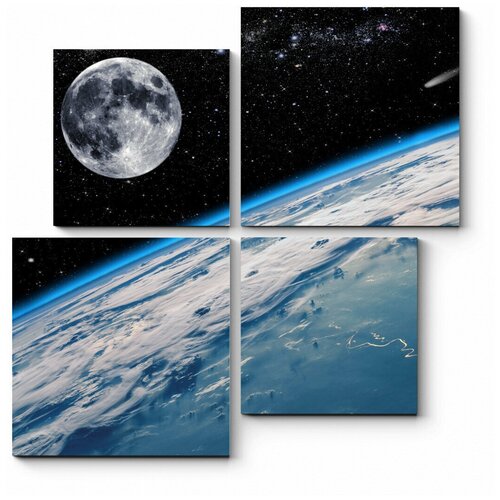 Модульная картина Бескрайние просторы космоса 170x170