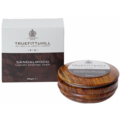 Мыло для бритья Sandalwood в деревянной чаше Truefitt & Hill, 99 г, 99 мл