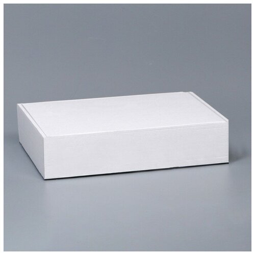 Коробка самосборная, белая, 36,5 х 25,5 х 9 см,