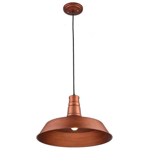Потолочный светильник Lussole Massapequa LSP-9698, E27, 60 Вт, кол-во ламп: 1 шт., цвет: медный