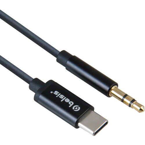 Кабель USB Type C AUX 3.5 jack, 24 бит / 48 кГц. Переходник Аудио Стерео длина 2.0 м, Belsis/BW1625