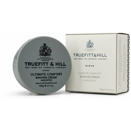 TRUEFITT&HILL Крем для бритья в банке для чувствительной кожи Ultimate Comfort 190 гр