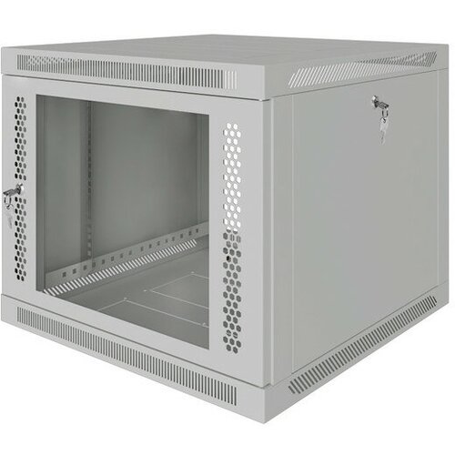 Телекоммуникационный шкаф настенный 19" серый DGT 9u ВхШхГ 500х600х350