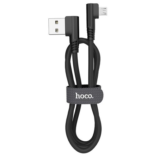 Кабель Hoco U83 Puissant USB - Micro-USB, 1.2 м, черный