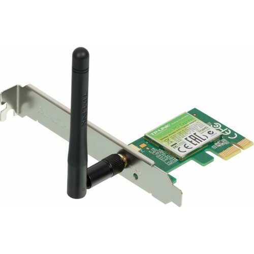 Сетевая карта TP-LINK Wireless N PCI Express Adapter (802.11b/g/n, 150Mbps, 2dBi)