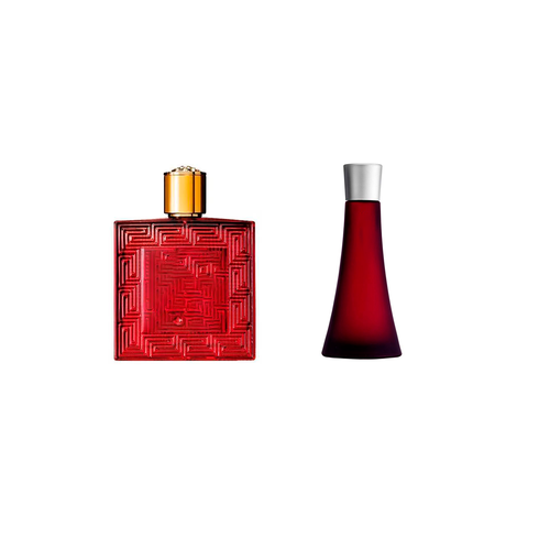 Подарочный набор для неё и для него по мотивам Versace Eros Flame, Hugo Deep Red 2 по 5 мл