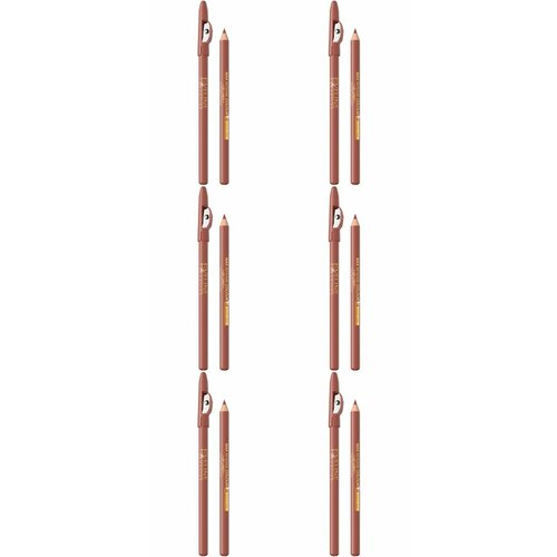 Eveline Cosmetics Карандаш для губ Max Intense Colour тон №28 PASTEL PINK, 6 шт