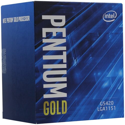 Процессор Intel Pentium Gold G5420 LGA1151 v2,  2 x 3800 МГц, BOX