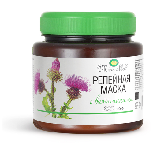 Mirrolla Репейная маска с комплексом витаминов, 216 г, 250 мл