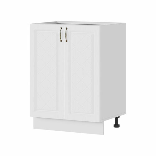 Кухонный модуль, напольный ШН 600, без столешницы, Белый / Модена Дуб белый