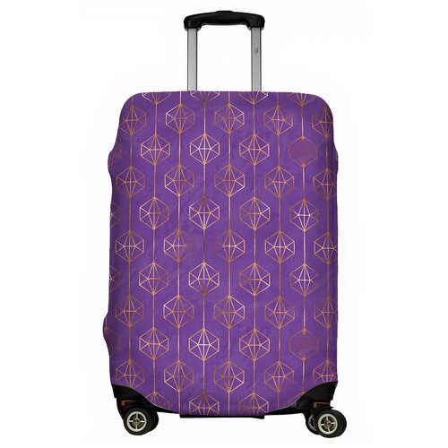 Чехол для чемодана LeJoy, размер L, фиолетовый, коричневый
