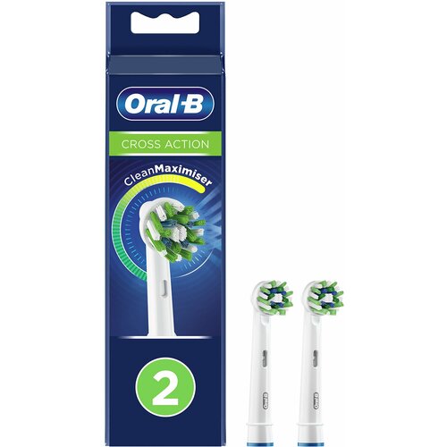 Насадки для электрической зубной щетки комплект 2 шт. ORAL-B (Орал-би) Cross Action EB50 / Квант продажи 1 Ед.