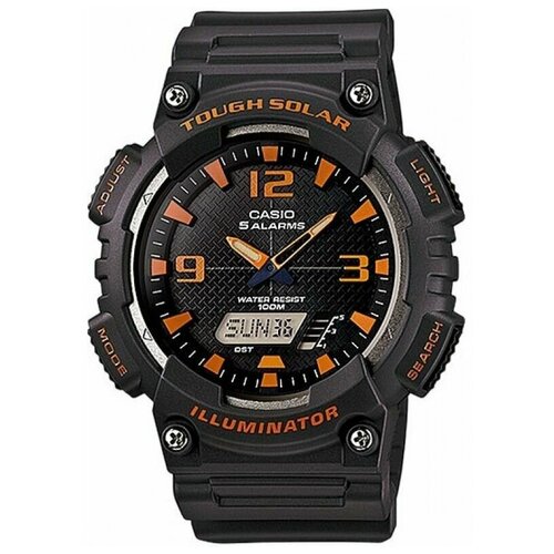 Наручные часы CASIO Collection AQ-S810W-8A, черный, коричневый