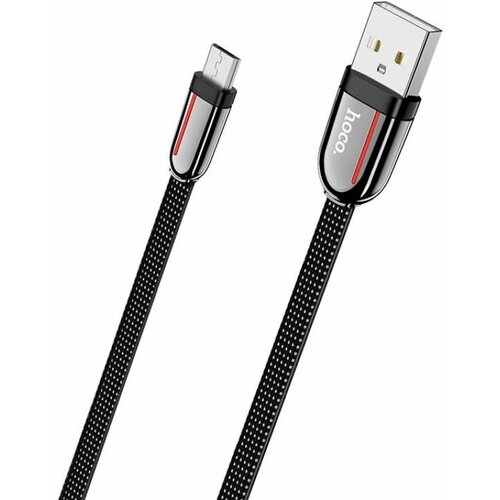 Кабель USB MicroUSB Hoco U74 <черный>