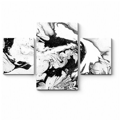 Модульная картина Черно-белое море 160x104